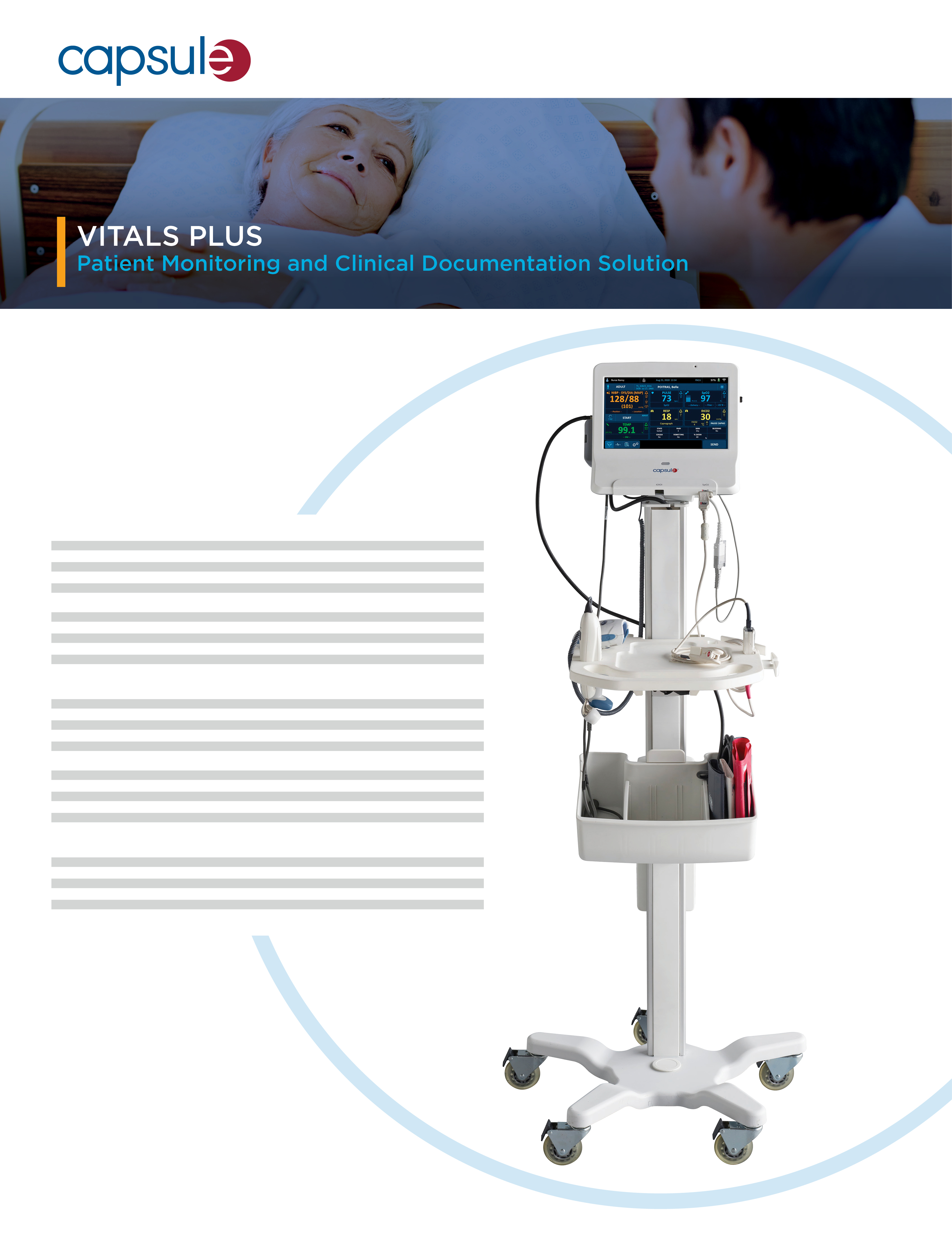Patient Monitoring • Vital Sign Monitor • Vitals Plus • Capsule