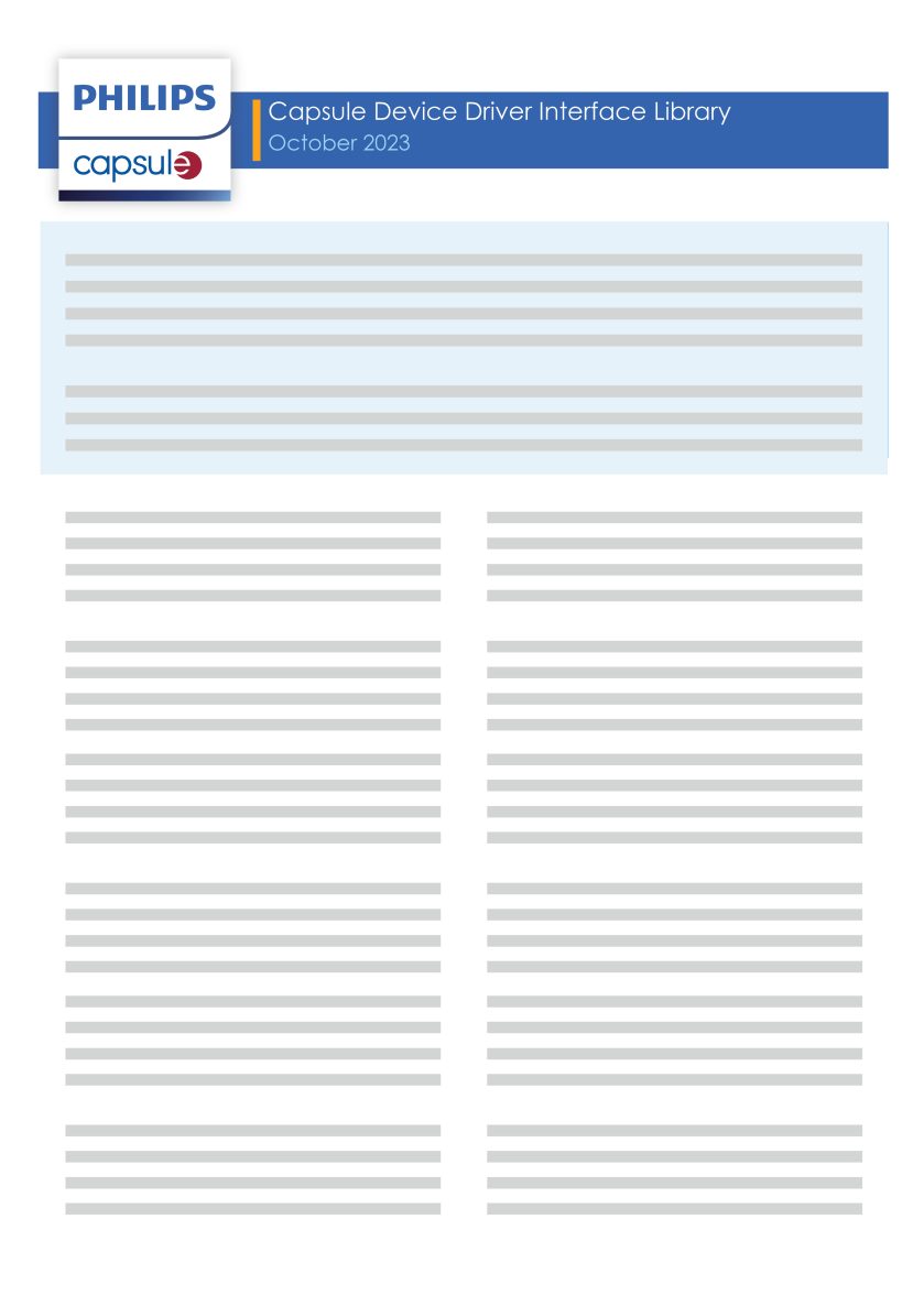 Device Driver Interface • DDI Driver Library • Capsule