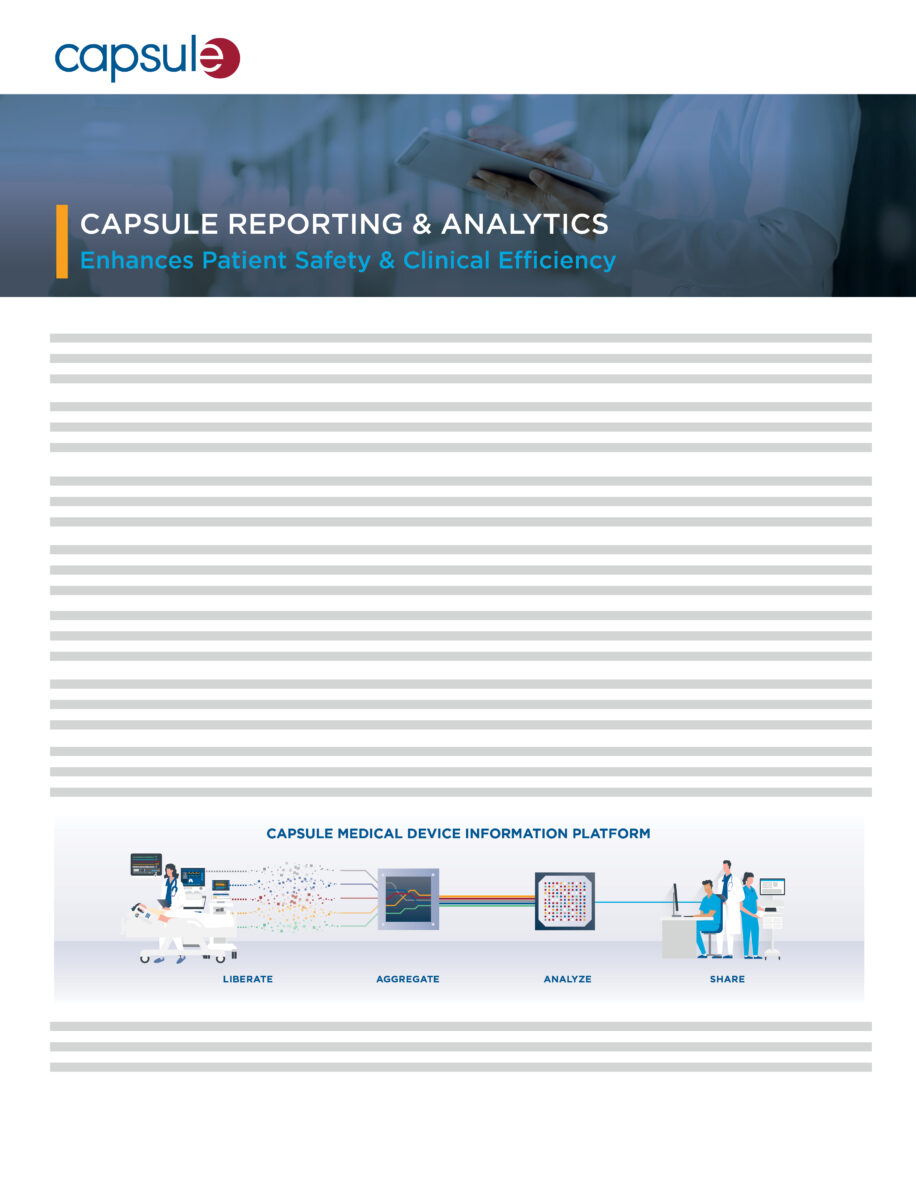 Capsule Reporting & Analytics • Capsule
