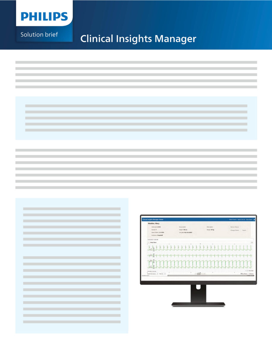 Clinical Insights Manager Solution Brief • Capsule