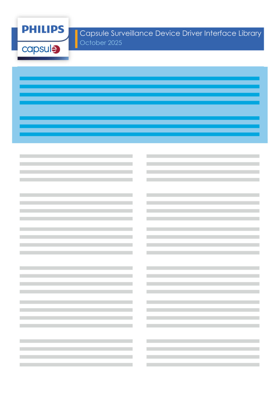 Device Driver Interface • Surveillance DDI Driver Library • Capsule